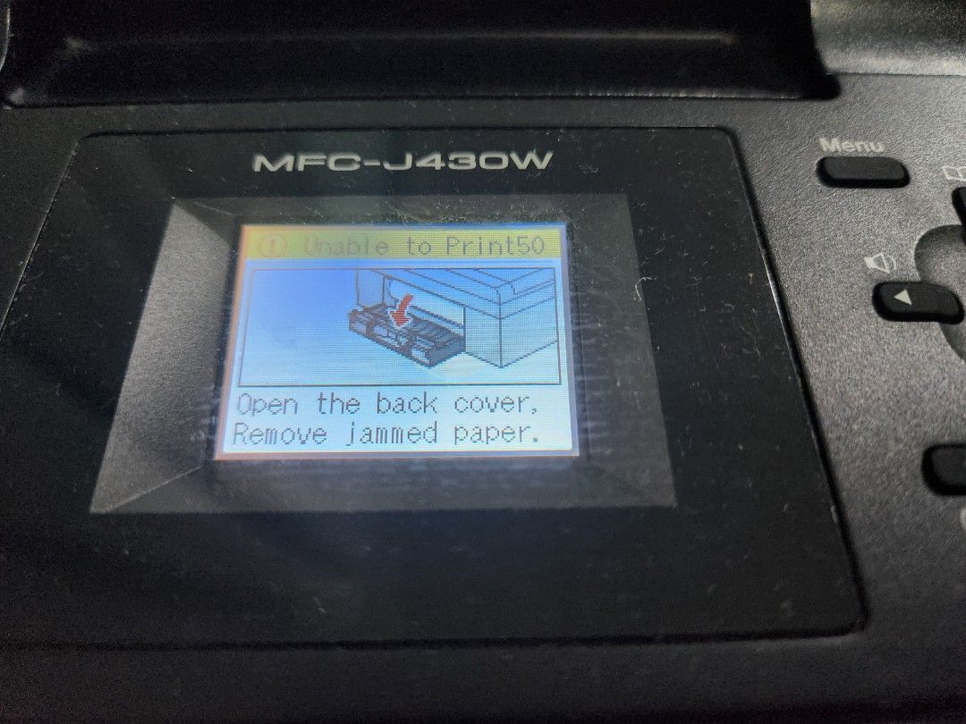 Broken Printer Brother MFC j430w Printer Scanner Copy Fax Wifi ...