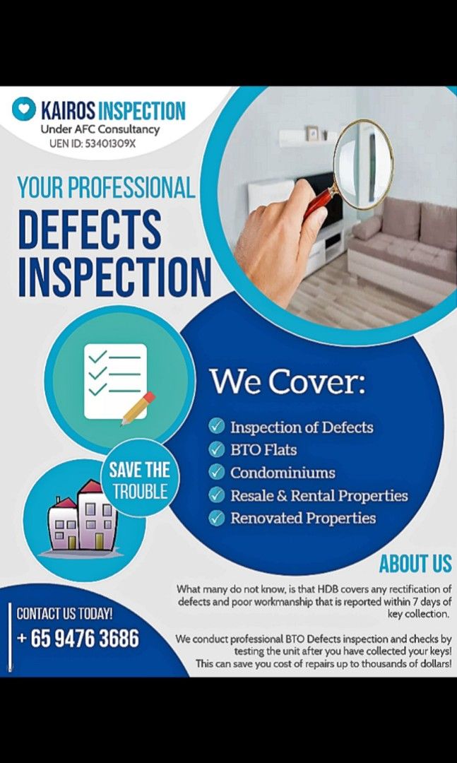 BTO Defects Inspection, Furniture & Home Living, Home Decor, Other Home ...