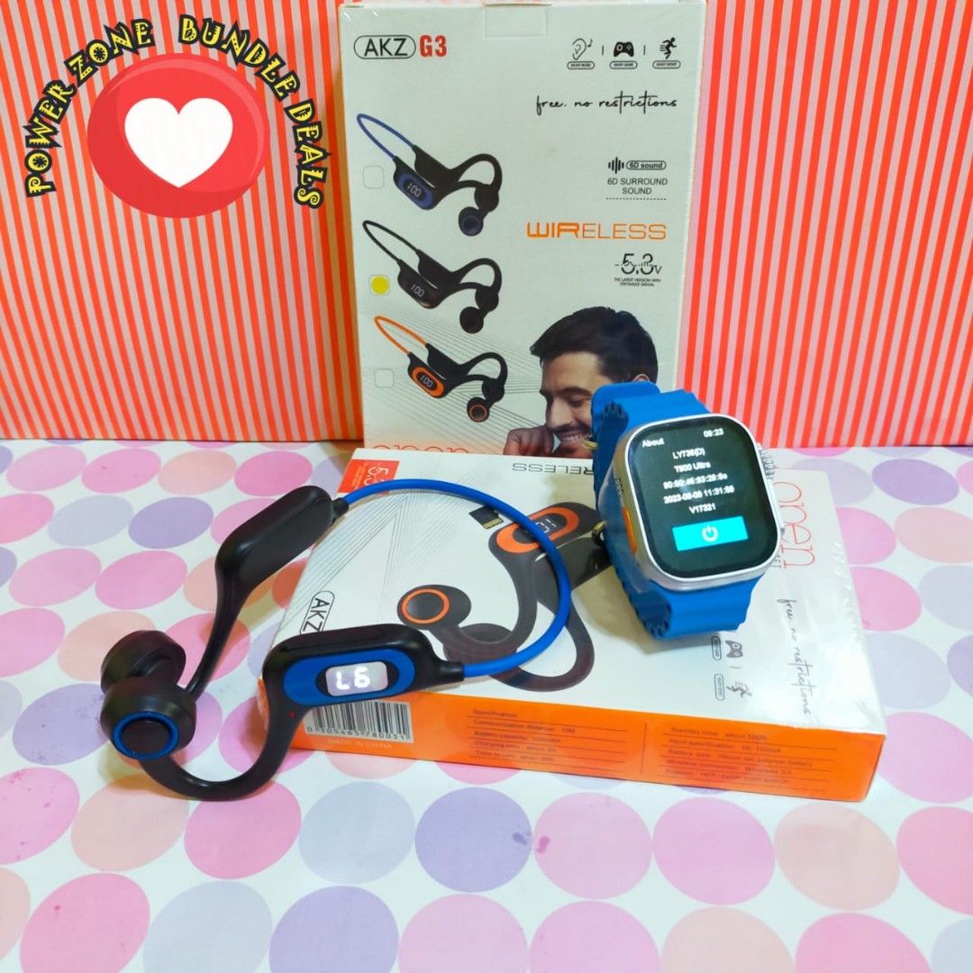 BUNDLE SAVER PACK 1 SMARTWATCH+ BONE CONDUCTION, Mobile Phones & Gadgets, Wearables & Smart ...