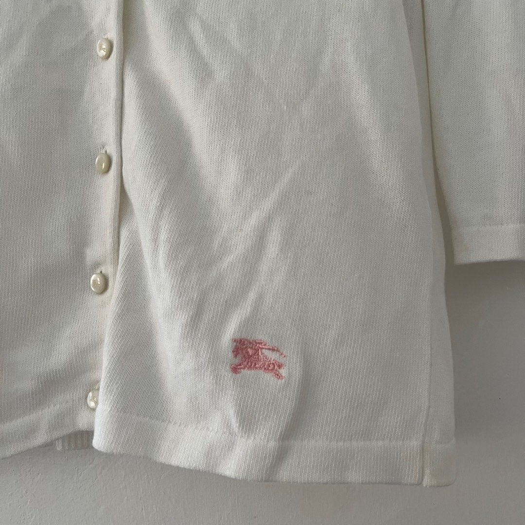 Burberry Blue Label Japan White Cardigan, Women's Fashion, Tops ...