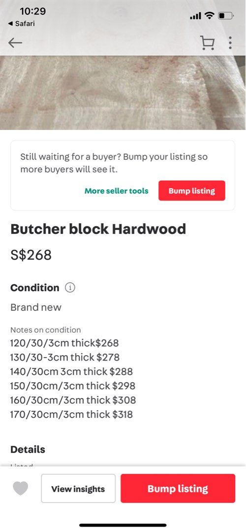 New Floating Butcher block cut yr sizes Hardwood , Furniture & Home ...