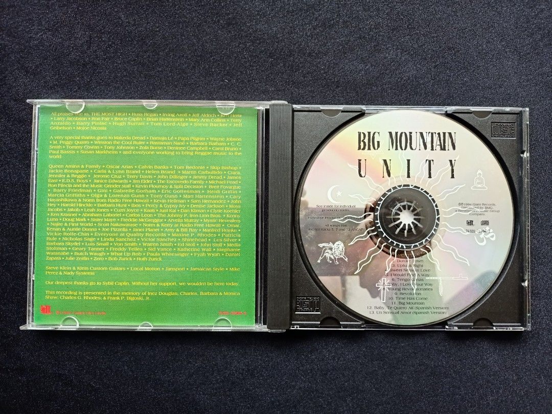 CD Big Mountain : unity, Hobbies & Toys, Music & Media, CDs & DVDs on Carousell