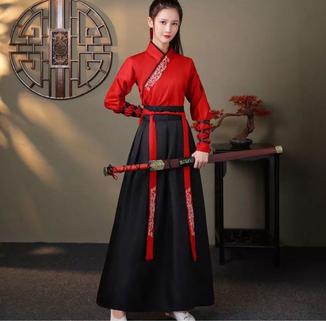 Chinese Hanfu Warrior/Princess Outfit - Adult, Women's Fashion, Dresses ...