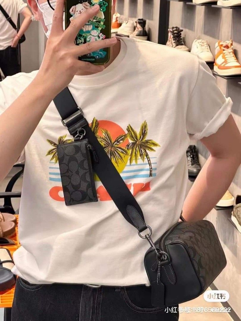 Coach AXEL CROSSBODY IN SIGNATURE CANVAS, Men's Fashion, Bags, Sling ...