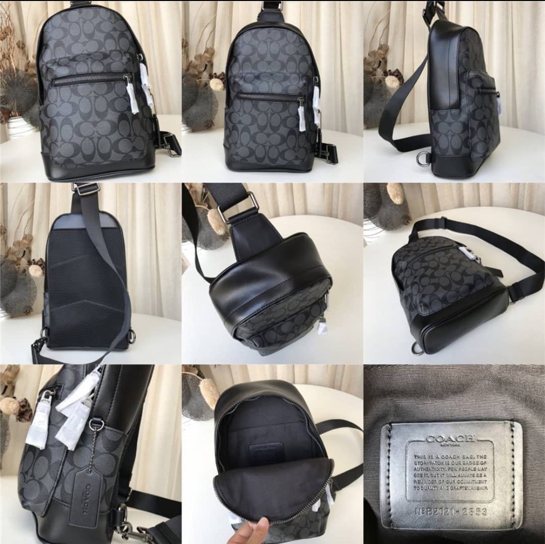 Coach Men Leather Bag, Men's Fashion, Bags, Sling Bags on Carousell
