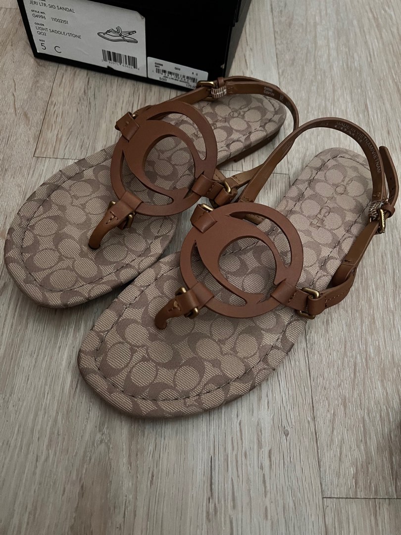 Authentic Coach Sandal, Luxury, Sneakers & Footwear on Carousell