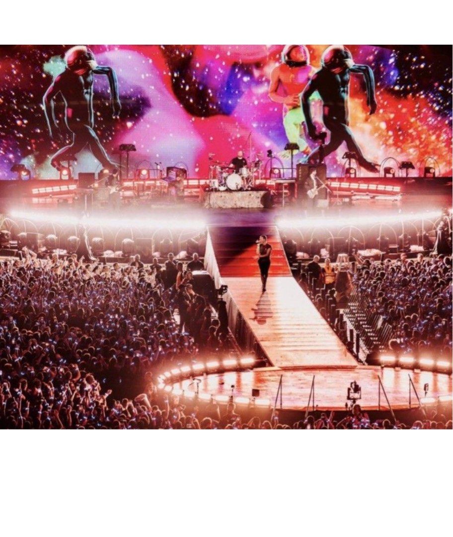 COLDPLAY KUBIK EXPERIENCE STANDING TICKETS 31st Jan 2024 Last Finale SG ...