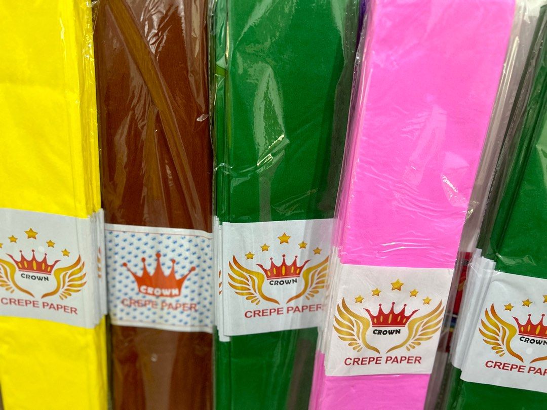 Crepe paper (assorted colors), Hobbies & Toys, Stationary & Craft ...