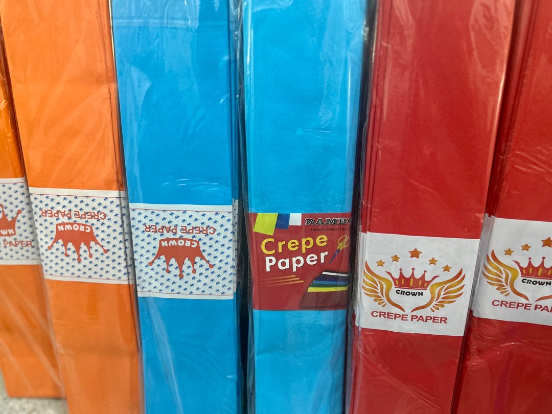 Crepe paper (assorted colors), Hobbies & Toys, Stationary & Craft ...