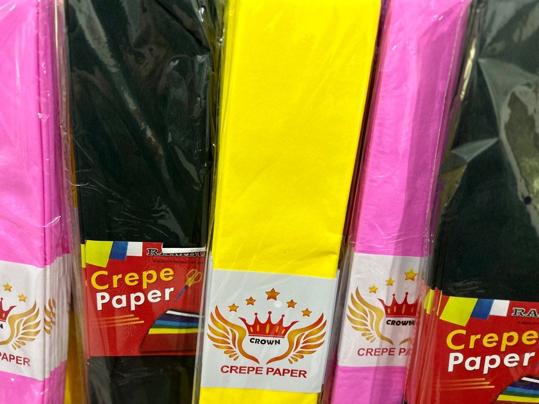 Crepe paper (assorted colors), Hobbies & Toys, Stationary & Craft ...