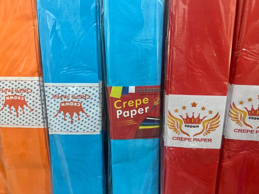 Crepe paper (assorted colors), Hobbies & Toys, Stationary & Craft ...