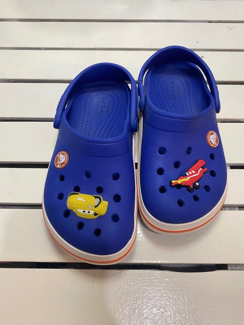 Crocs C10 blue 16-16.5cm, Babies & Kids, Babies & Kids Fashion on Carousell
