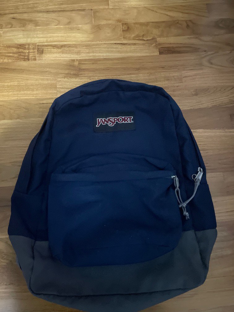 Dark blue and grey jansports bagpack, Men's Fashion, Bags, Backpacks on ...