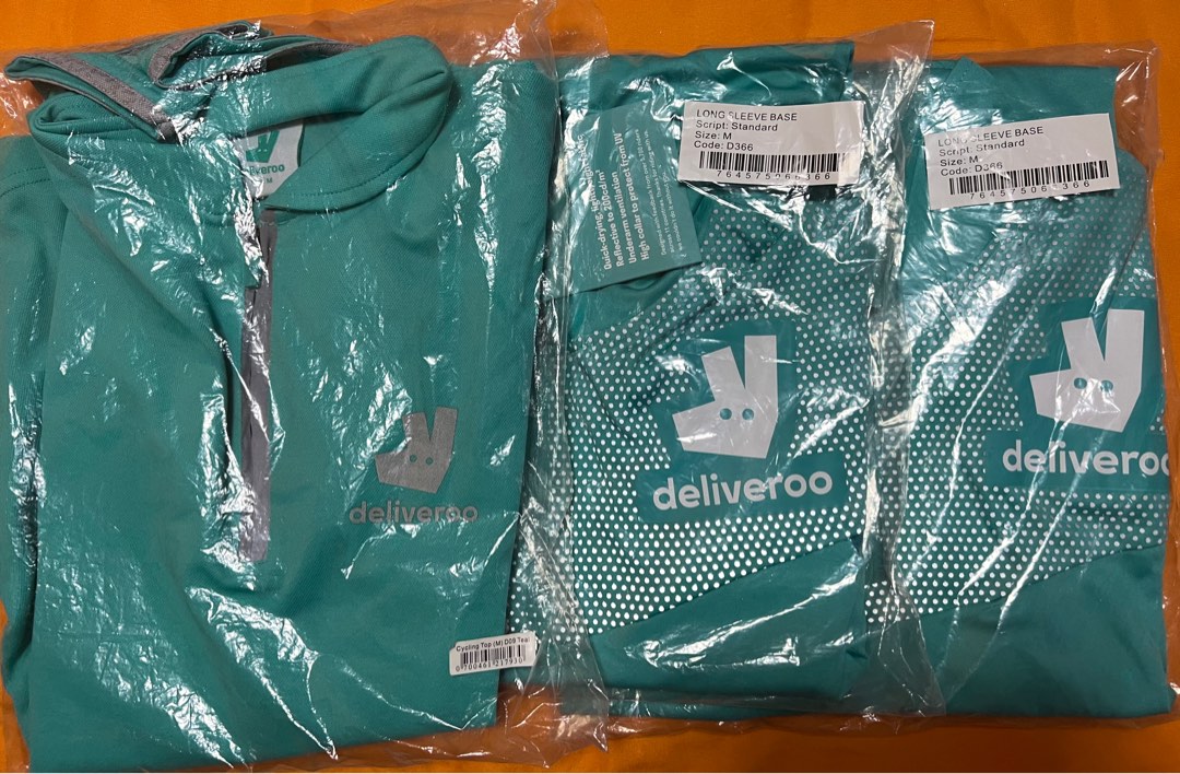 Deliveroo v2 and v3, Men's Fashion, Activewear on Carousell