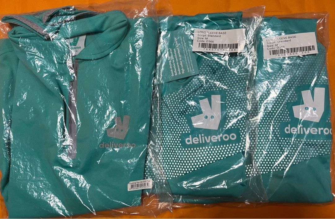 Deliveroo v2 and v3, Men's Fashion, Activewear on Carousell