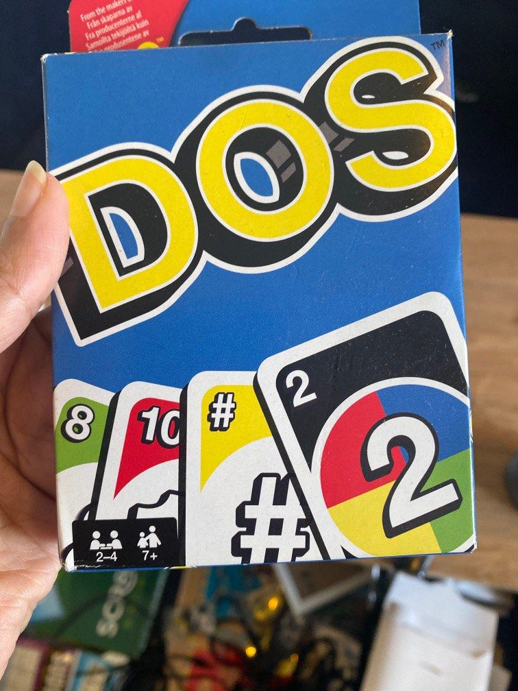 Dos card game from Uno, Hobbies & Toys, Toys & Games on Carousell