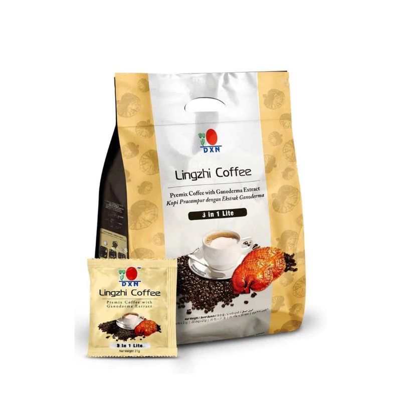DXN Lingzhi Coffee 3 in 1 Lite, Food & Drinks, Beverages on Carousell