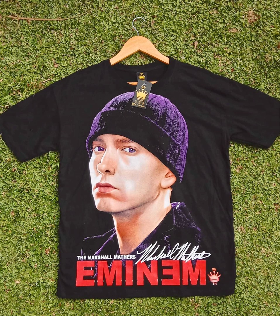 Eminem back to back print, Men's Fashion, Tops & Sets, Tshirts & Polo Shirts on Carousell