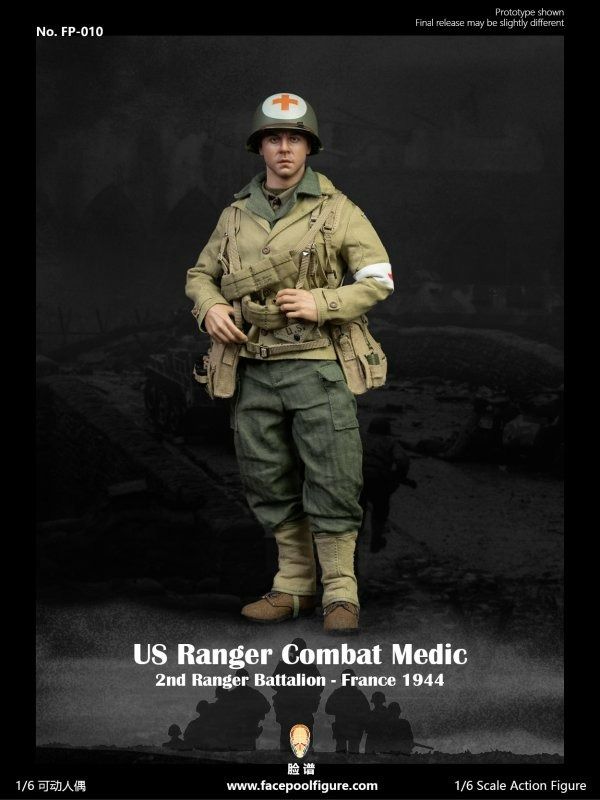 Facepoolfigure : 1/6 WWII US Ranger Combat Medic France1944 臉譜模玩 二戰美軍遊 ...