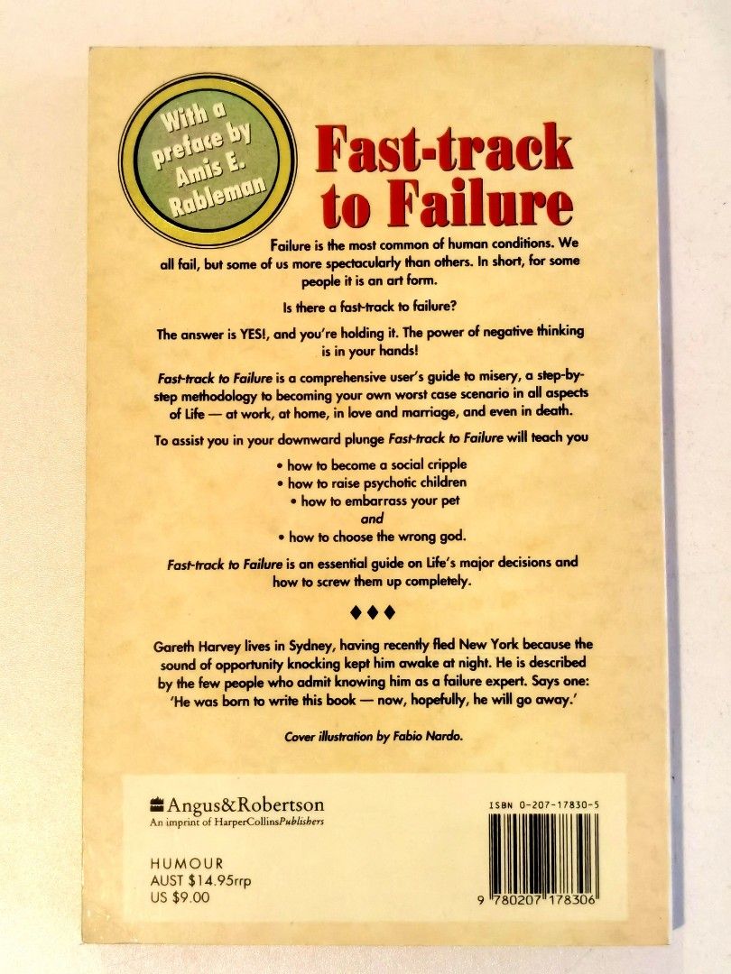 Fast track to failure A users guide to Abject misery Book By Gareth ...
