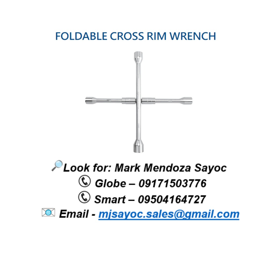 FOLDABLE CROSS RIM WRENCH, Commercial & Industrial, Construction Tools ...