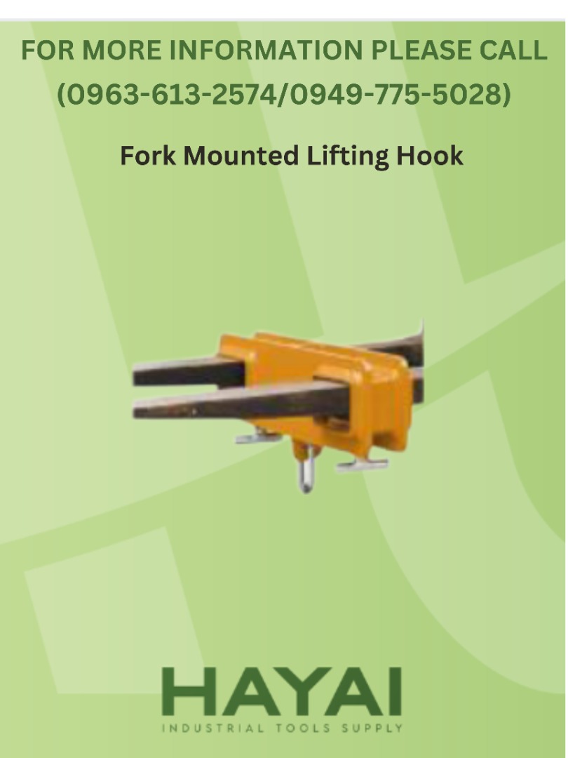 Fork Mounted Lifting Hook Commercial And Industrial Construction Tools