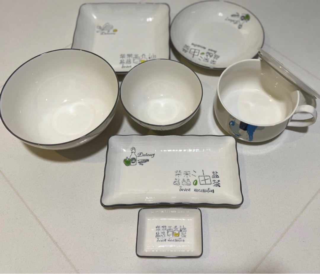 free, Furniture & Home Living, Kitchenware & Tableware, Dinnerware ...