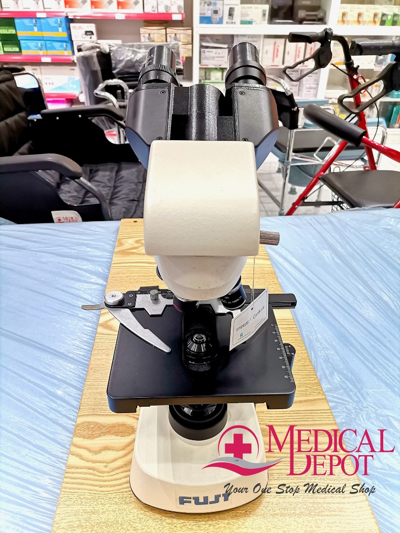 FUJI AND MEDICAL DEPOT BRAND MICROSCOPE BINOCULAR, Health & Nutrition ...