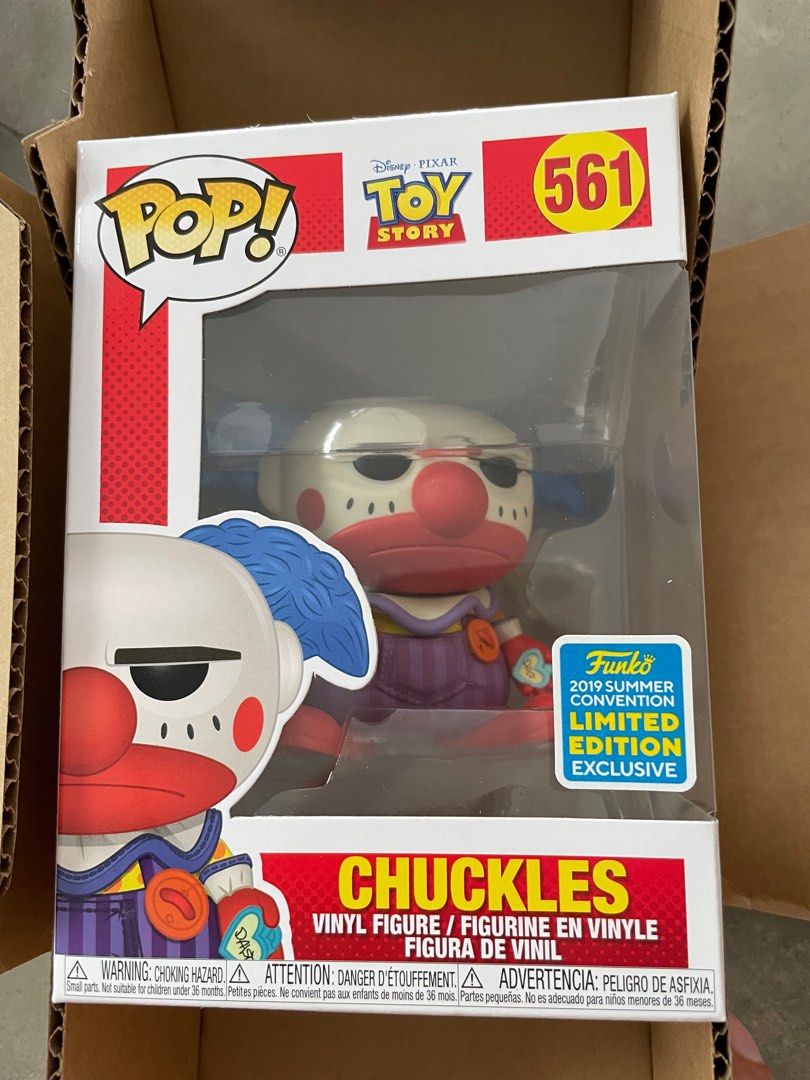 Funko pop Toy Story chuckles the clown, Hobbies & Toys, Memorabilia ...