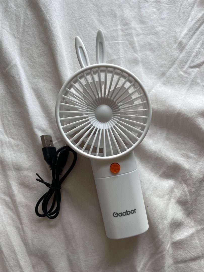 Gaabor Hand-held Portable Mini Fan (USB Rechargeable), Furniture & Home ...