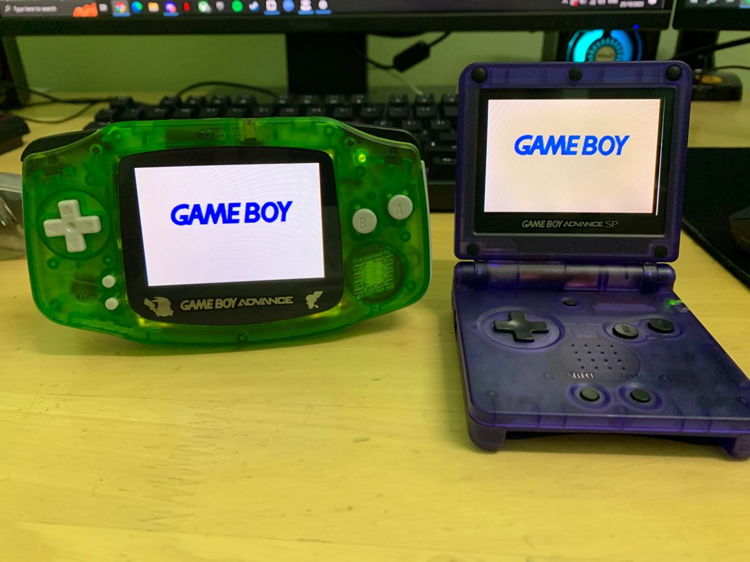 Gameboy Advance IPS screen + Gameboy Advance SP AGS 101 screen, Video ...