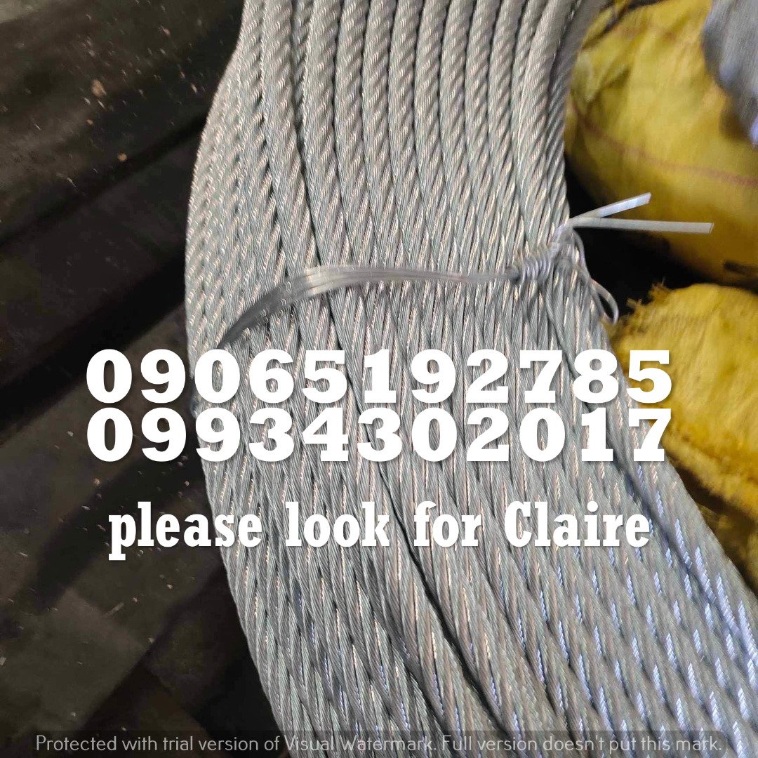 GI Wire Rope, Commercial & Industrial, Construction Tools & Equipment ...