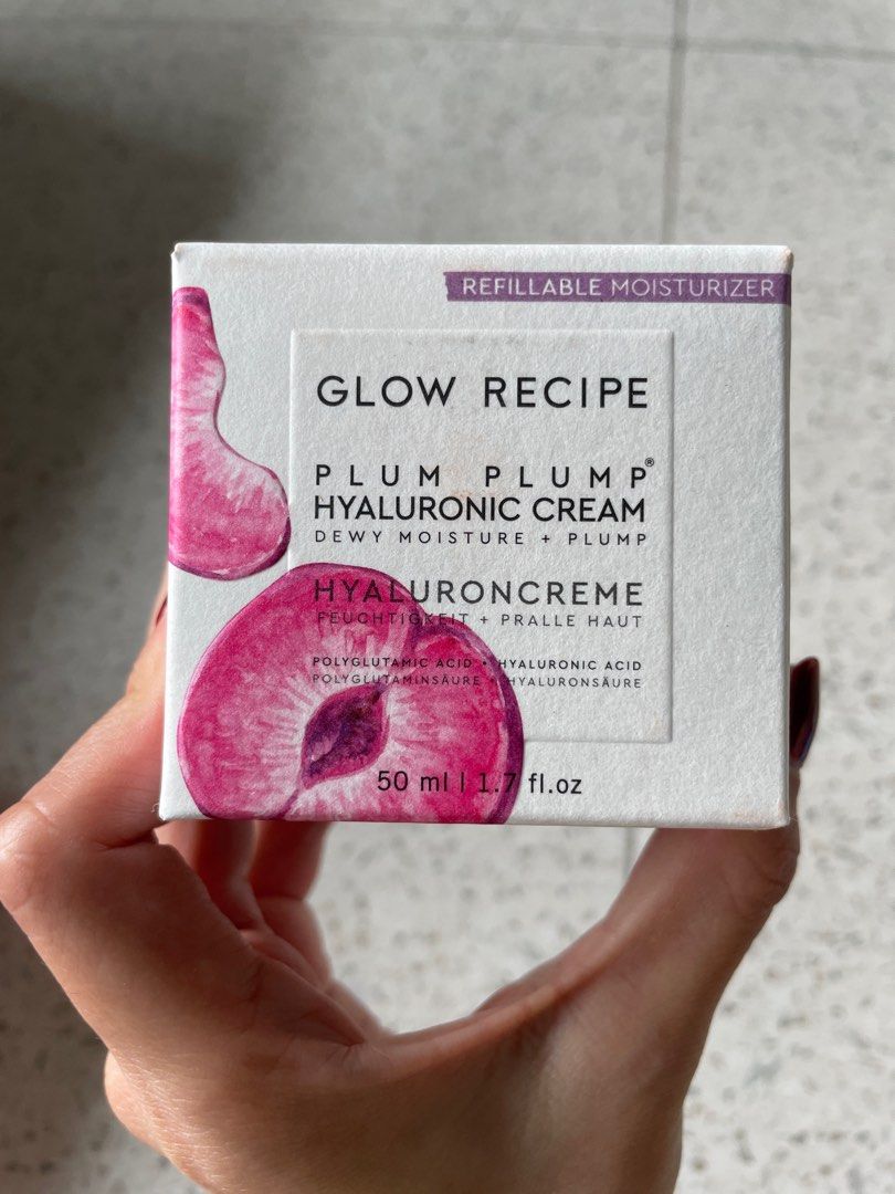 Glow Recipe Full Size Plum Plump Hyaluronic Cream (50ml), Beauty ...