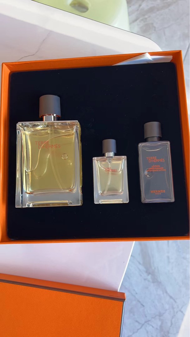 Hermes Perfume Set, 美容＆化妝品, 沐浴＆身體護理, 沐浴及身體護理 - 身體護理 - Carousell