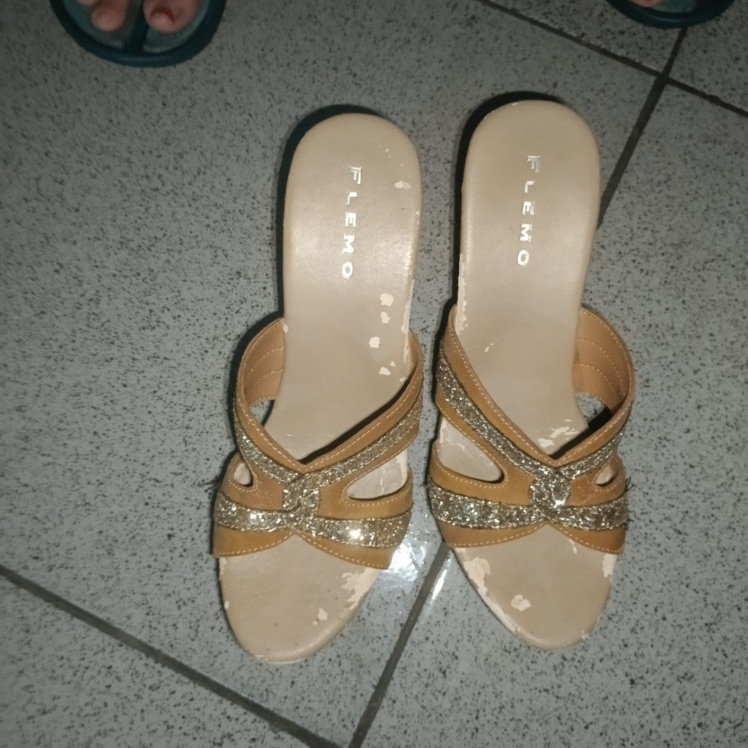 High Heels Wedges Fladeo Nevada Preloved, Fesyen Wanita, Sepatu di ...