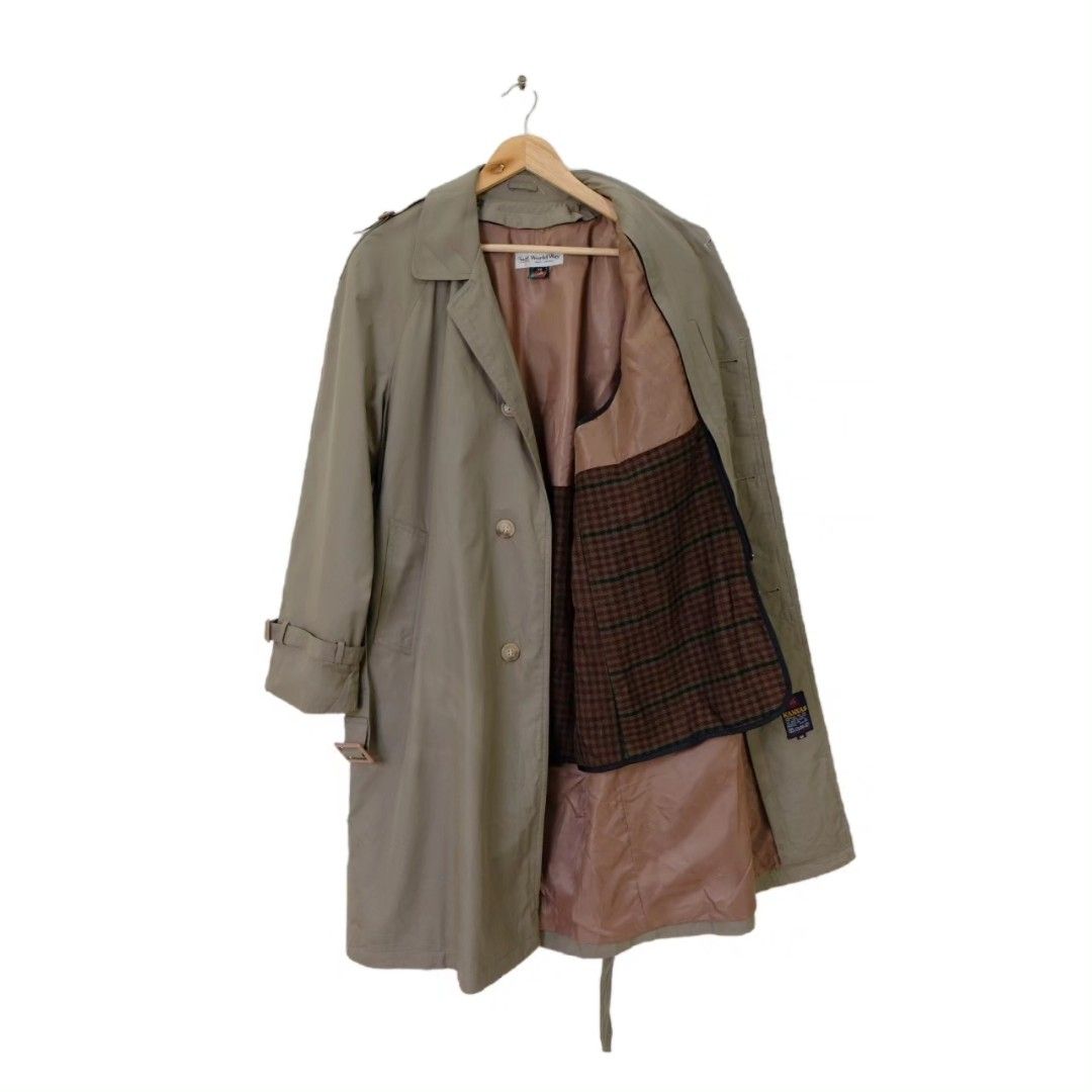 High quality World Way Mens Fashion Button-down Belted Trenchcoat for ...