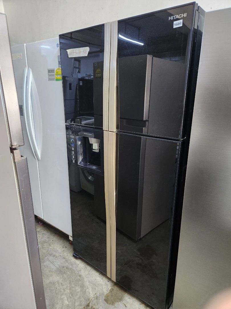 HITACHI Side by Side Fridge with Water Dispenser 582L R-W720P3MGBK, TV ...