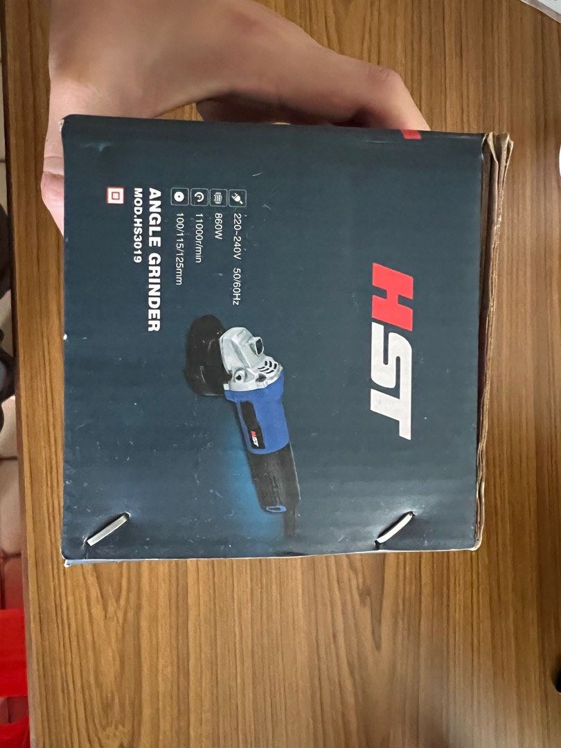 HST Angle Grinder HS3019 860W 220V, Furniture & Home Living, Home ...