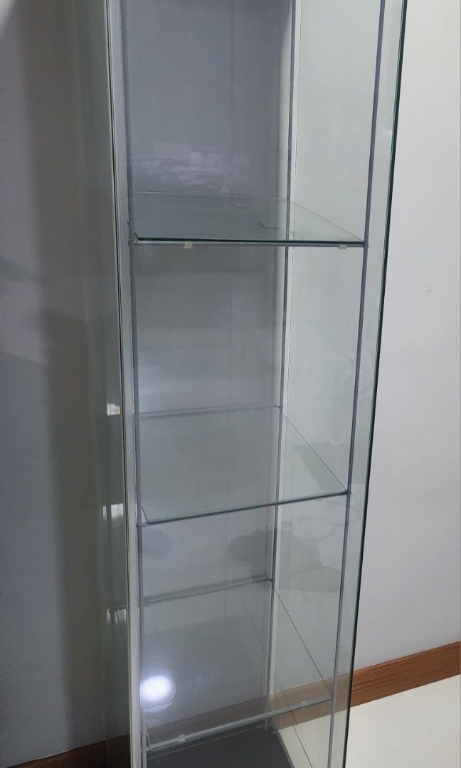 Ikea Glass Display Furniture And Home Living Furniture Shelves