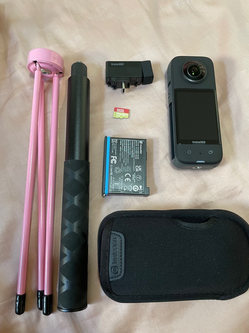 Insta360 X3 + 120cm invincible selfie stick + 128GB memory extreme ...