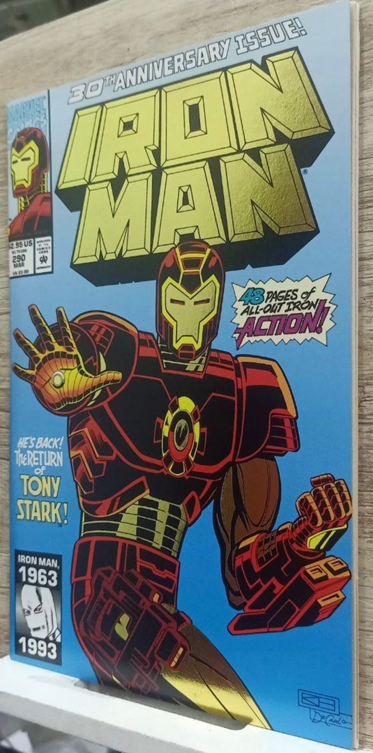 Iron Man #290 (1993) 30th Anniversary Issue, Hobbies & Toys, Books ...