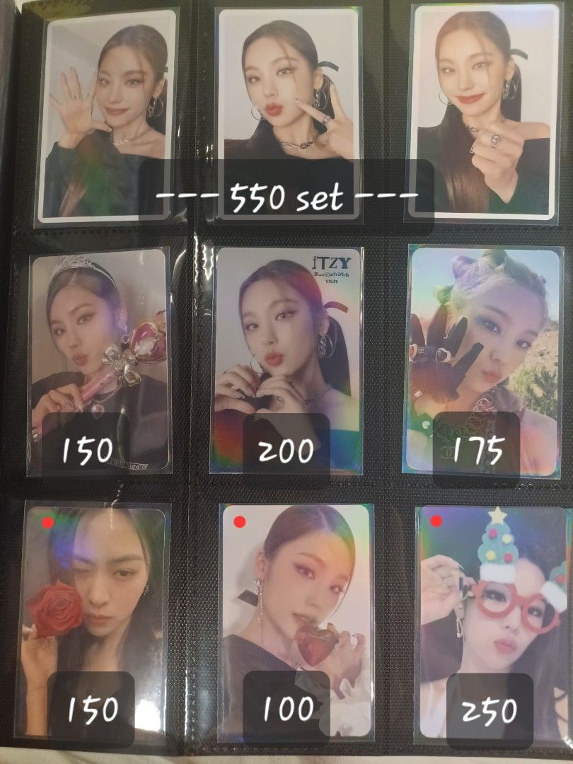 ITZY OFFICIAL PHOTOCARDS - YEJI RYUJIN LIA CHAERYEONG YUNA, Hobbies ...