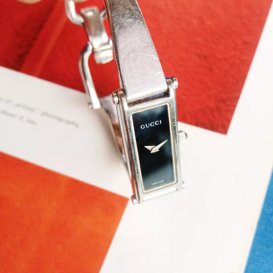 Jam tangan anggun merk GUCCI 1500L original, Fesyen Wanita, Jam Tangan ...