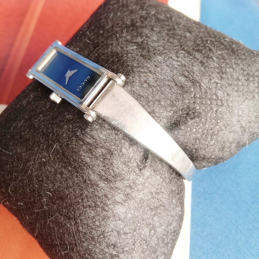 Jam tangan anggun merk GUCCI 1500L original, Fesyen Wanita, Jam Tangan ...