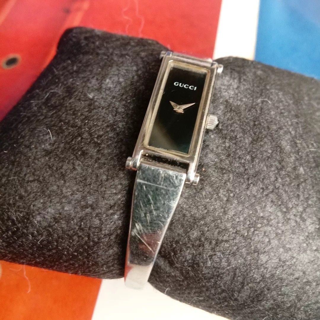 Jam tangan anggun merk GUCCI 1500L original, Fesyen Wanita, Jam Tangan ...