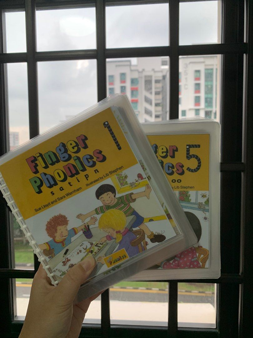 Jolly Phonics - Finger Phonics Complete Set, Hobbies & Toys, Books ...
