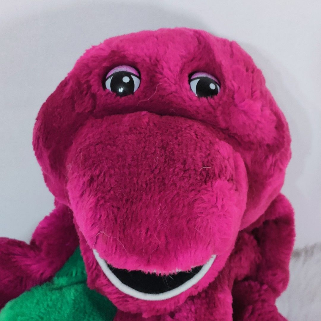 Jumbo Barney Plush Bag, Hobbies & Toys, Toys & Games on Carousell