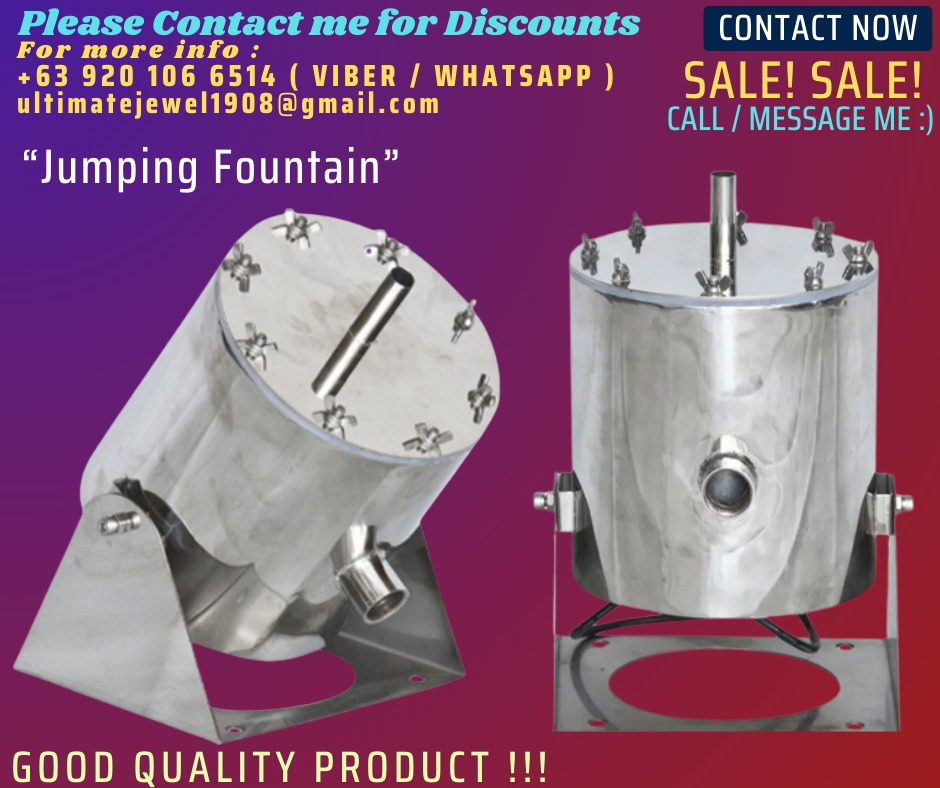 JUMPING FOUNTAIN Model: SGJS-20-10 -Colorful Laminar Flow Fountain Jet ...