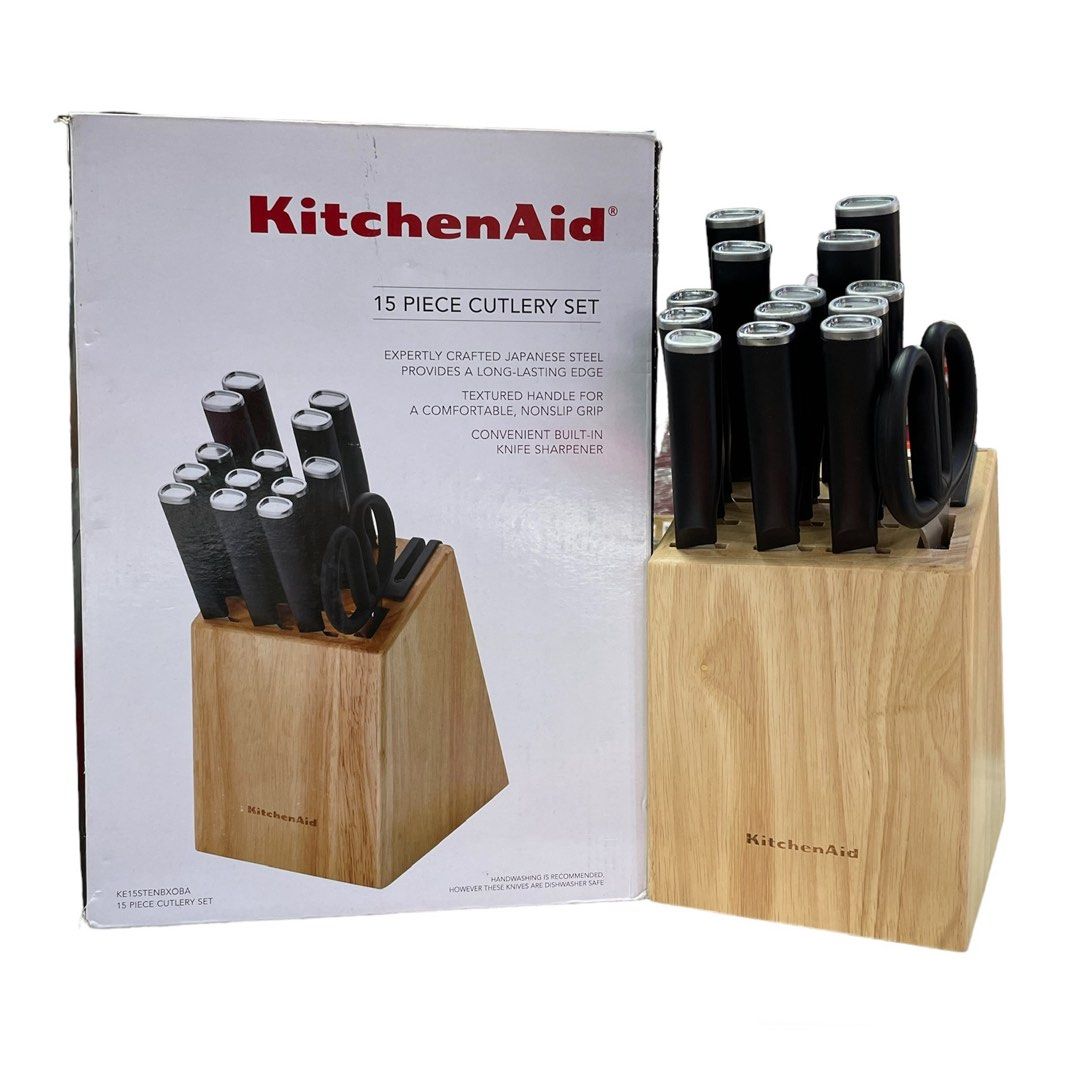 KitchenAid 15 Piece Cutlery Set, Furniture & Home Living, Kitchenware ...
