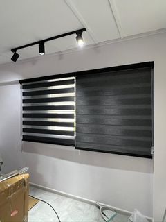 New Items!!! One Touch System Roller/ Korean Combi Blinds, Furniture ...